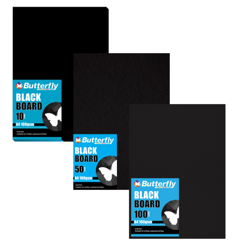 A4 Black Board 160gsm | Speciality Stationery