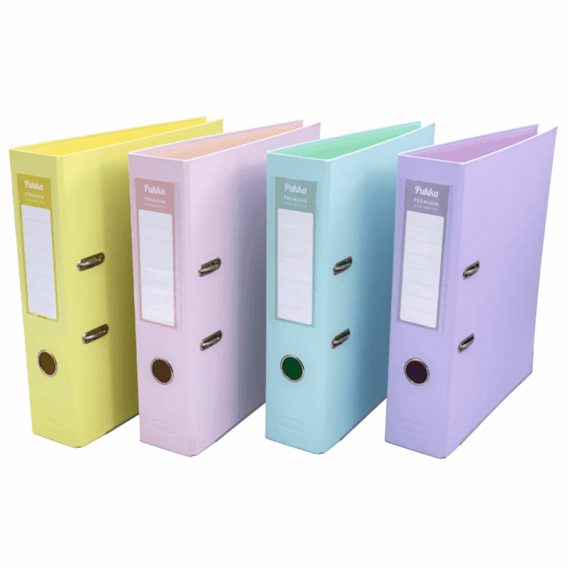 A4 Polypropylene Lever Arch Files Pastel Colours | Speciality Stationery
