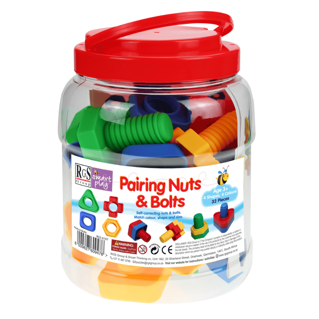 RGS Group Smartplay Pairing Nuts and Bolts Toy Set of 32 | Speciality ...