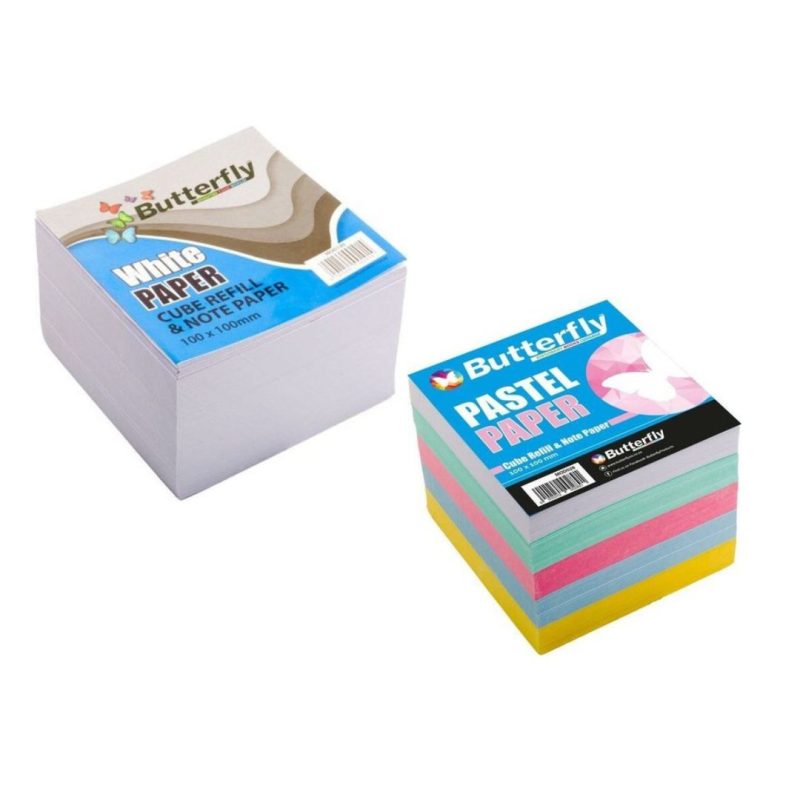 Memo Cube Refill Bond Paper Rainbow | Speciality Stationery
