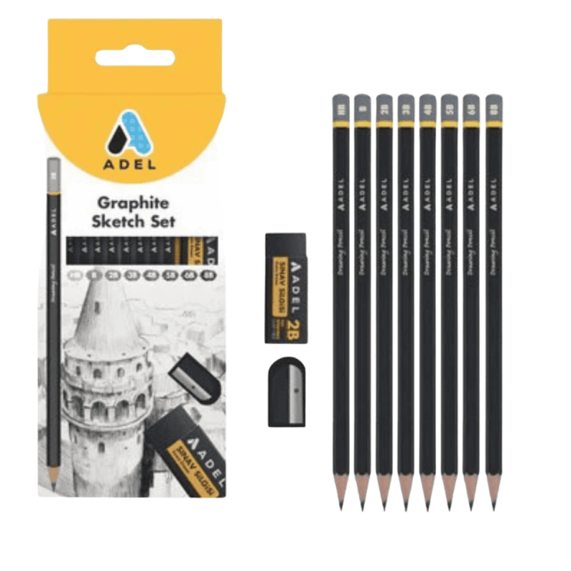 Adel Drawing Set 10pc | Speciality Stationery