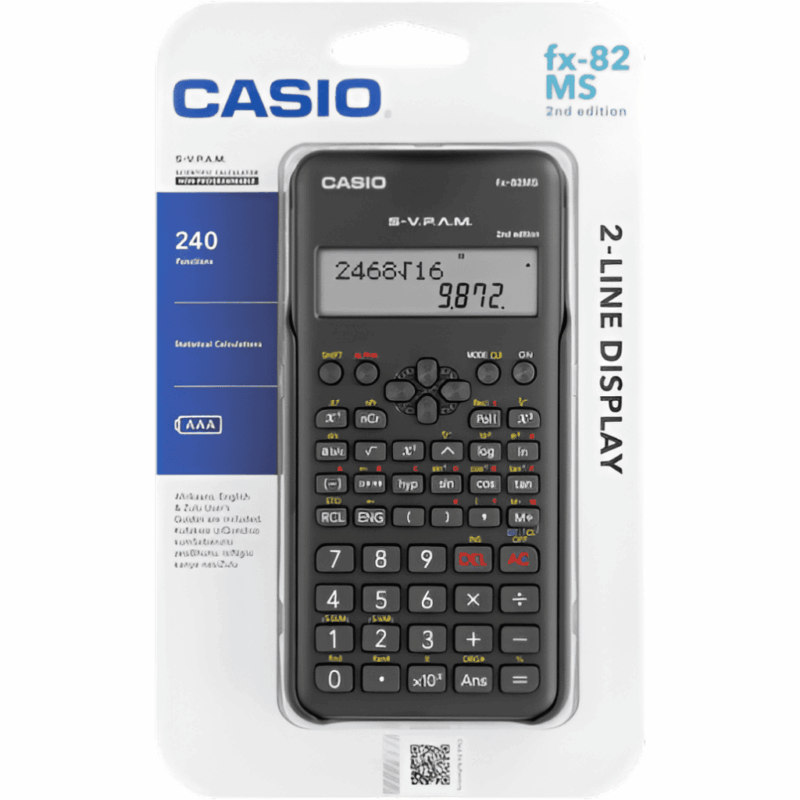Casio FX82MS 2nd Edition Basic Scientific Calculator | Speciality ...